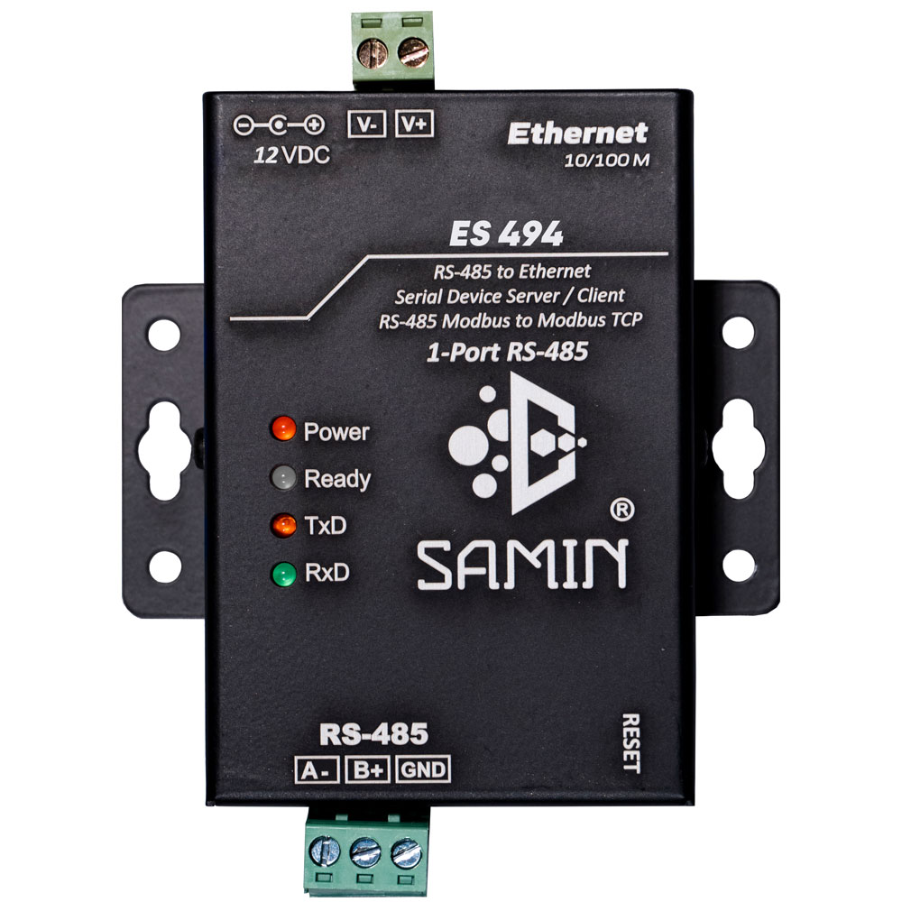 مبدل مدباس RS485 به مدباس اترنت مدل ES 494 – مبدل سمین
